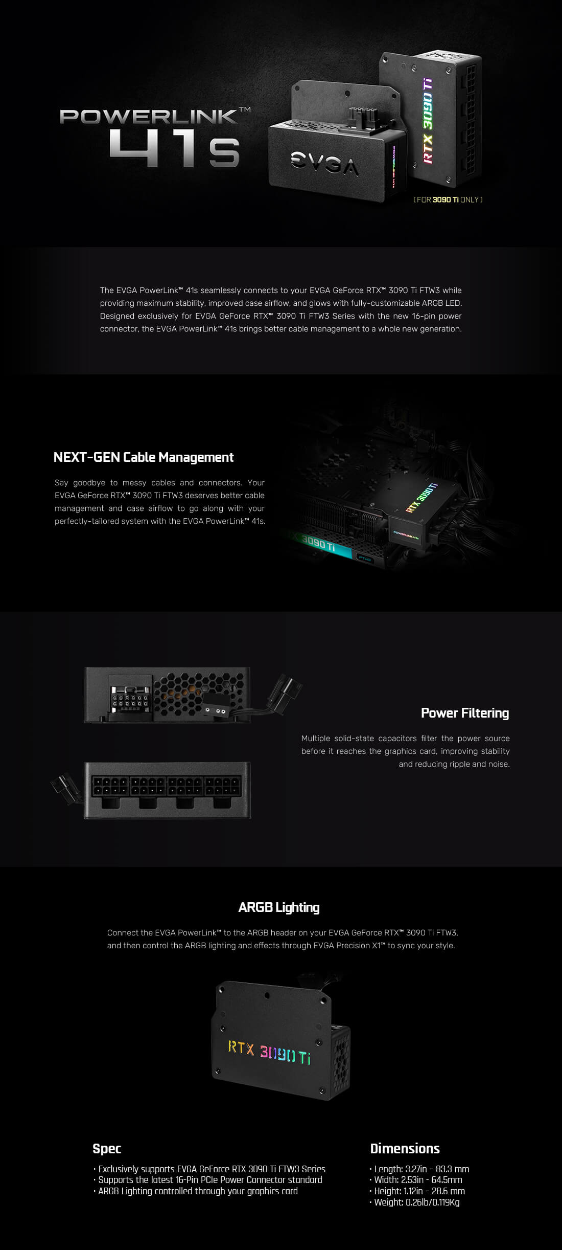 EVGA - Products - EVGA PowerLink 41s, Supports ALL EVGA GeForce 3090 Ti ...