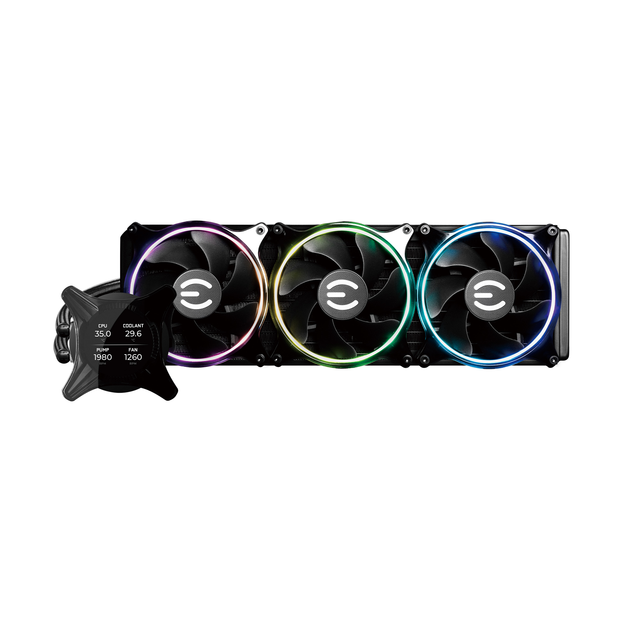 EVGA LATAM Productos EVGA CLCx 360mm All In One LCD CPU Liquid EVGA LATAM Productos EVGA CLCx 360mm All In One LCD CPU Liquid